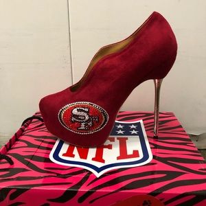 NFL | Shoes | The Crusader Heel Nfl Red Nib High Heel | Poshmark